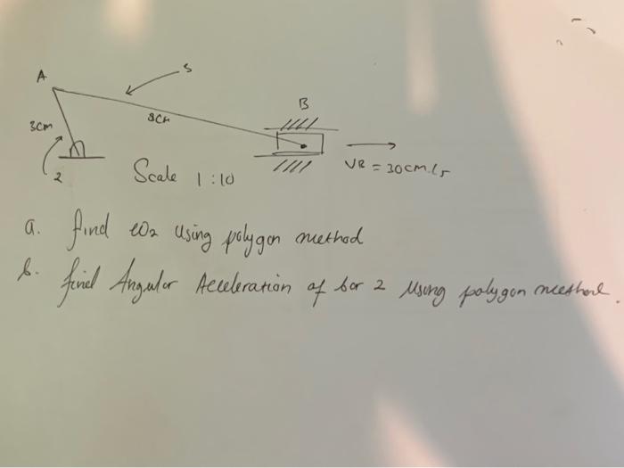 Solved a. Find angular velocity ( W2 ) using polygon | Chegg.com