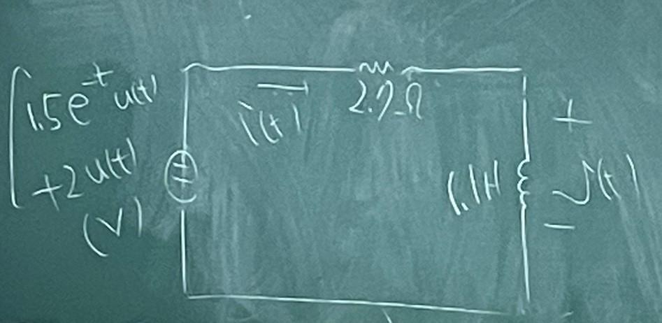 1. draw the equivalent s-domain circuit and obtain | Chegg.com