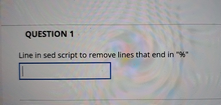 Solved Description Instructions Create a sed script which | Chegg.com