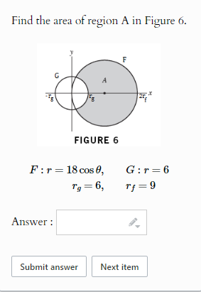 Solved Find the area of region A ﻿in Figure 6.FIGURE | Chegg.com