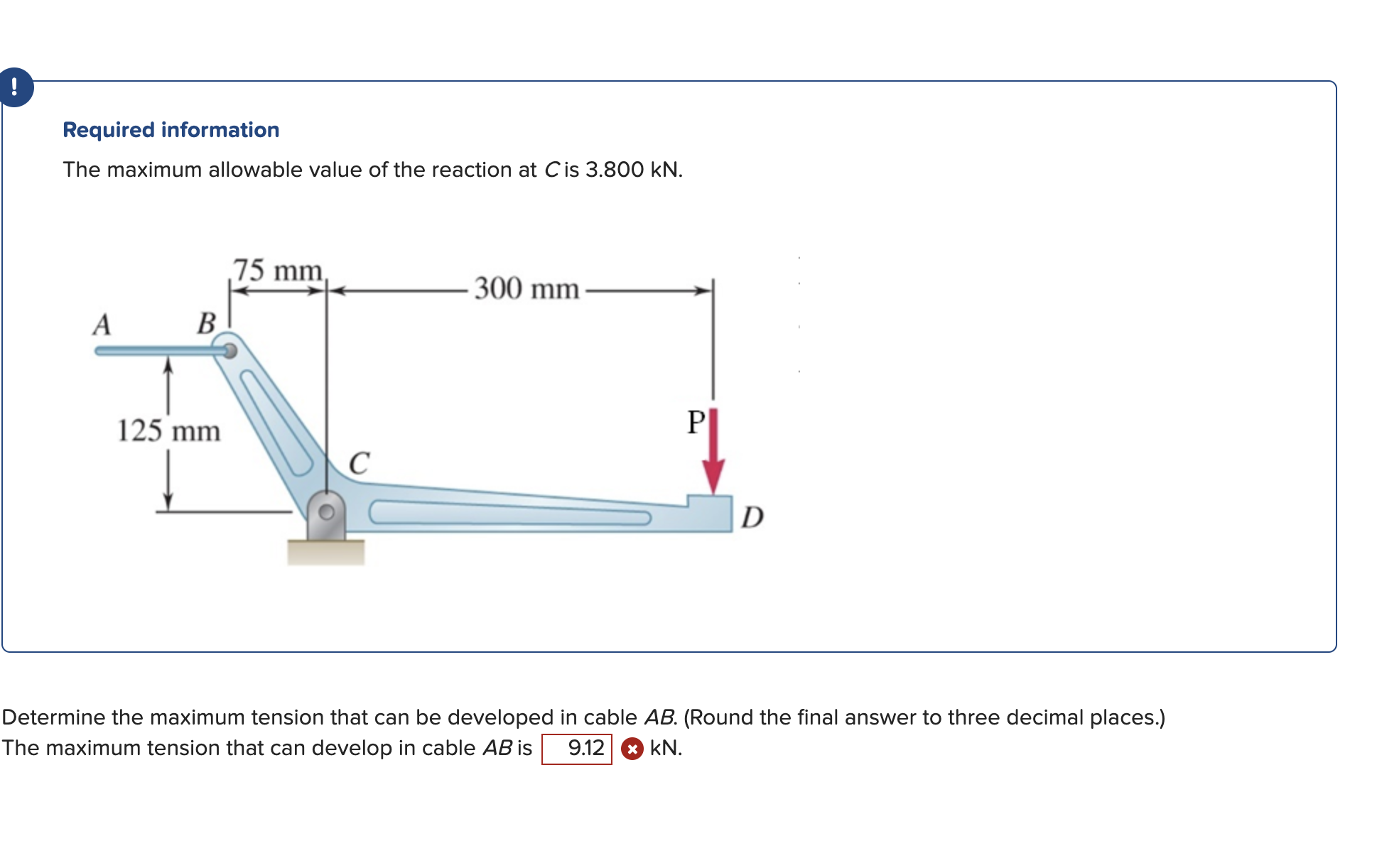 Solved Required information The maximum allowable value of | Chegg.com