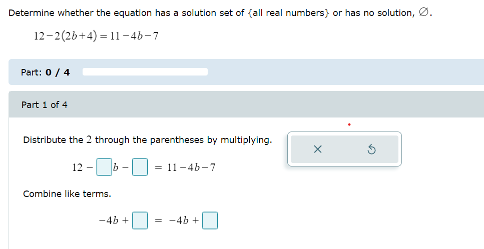 Solved Determine whether the equation has a solution set of | Chegg.com