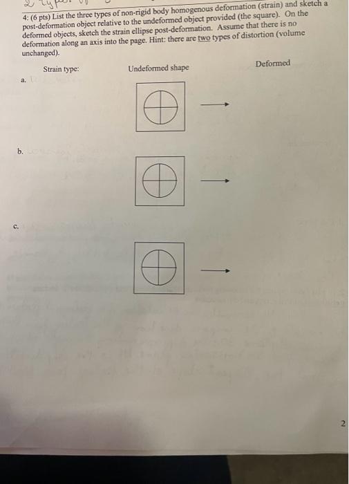 Solved 4: (6 pts) List the three types of non-rigid body | Chegg.com