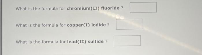 Solved What is the formula for cobalt(II) bromide? What is | Chegg.com