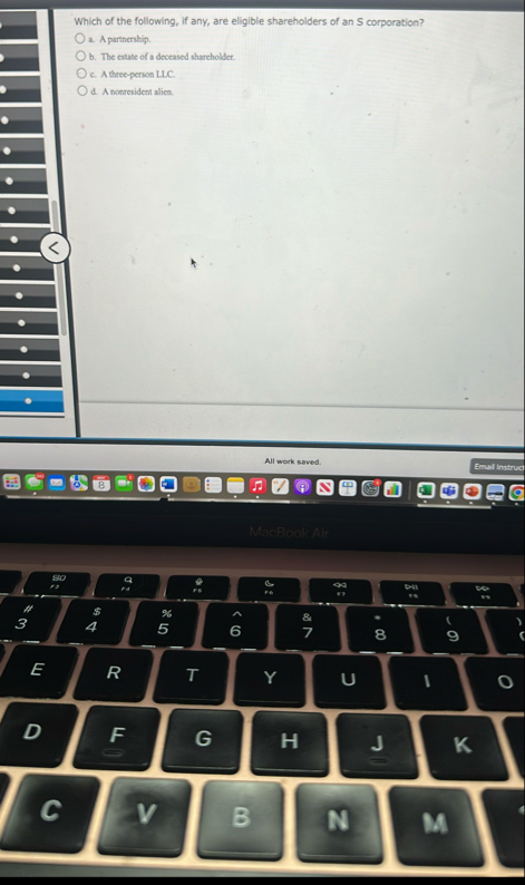 Solved Which of the following, if any, are eligible | Chegg.com
