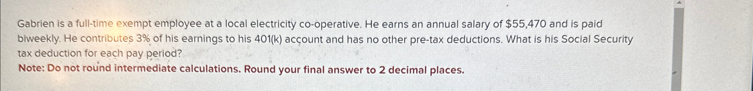 Solved Gabrien is a full-time exempt employee at a local | Chegg.com