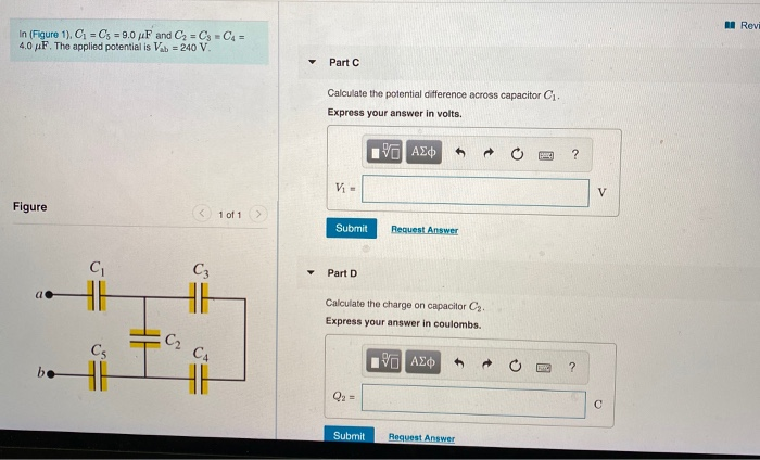 Solved In (Figure 1), C1 = C5 = 9.0 uF and C2 = C3 = C4 = | Chegg.com