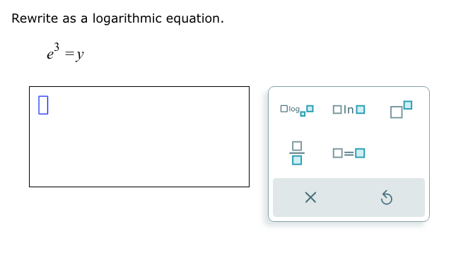 Solved Rewrite As A Logarithmic