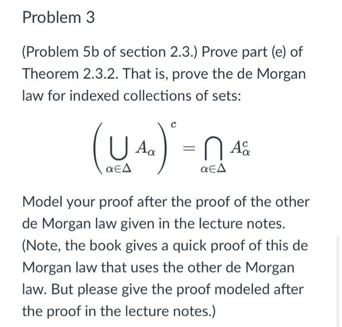 Solved (Problem 5 b of section 2.3.) Prove part (e) of | Chegg.com Solved (Problem 5 b of section 2.3.) Prove part (e) of | Chegg.com