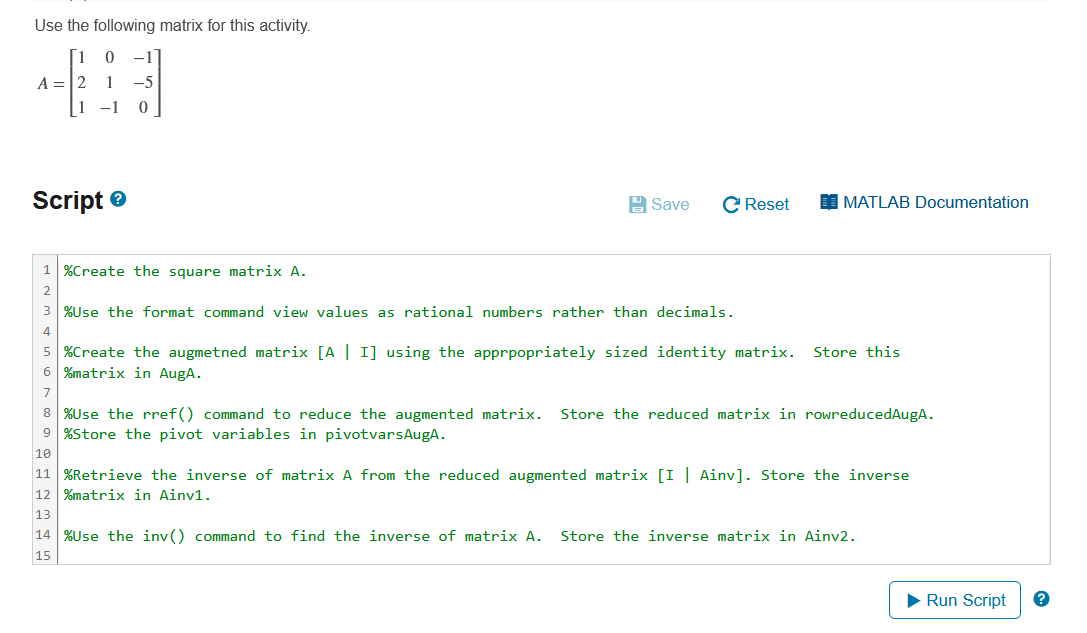 Solved Use the following matrix for this | Chegg.com