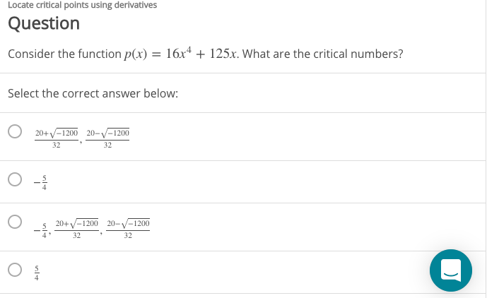 Solved Locate critical points using | Chegg.com