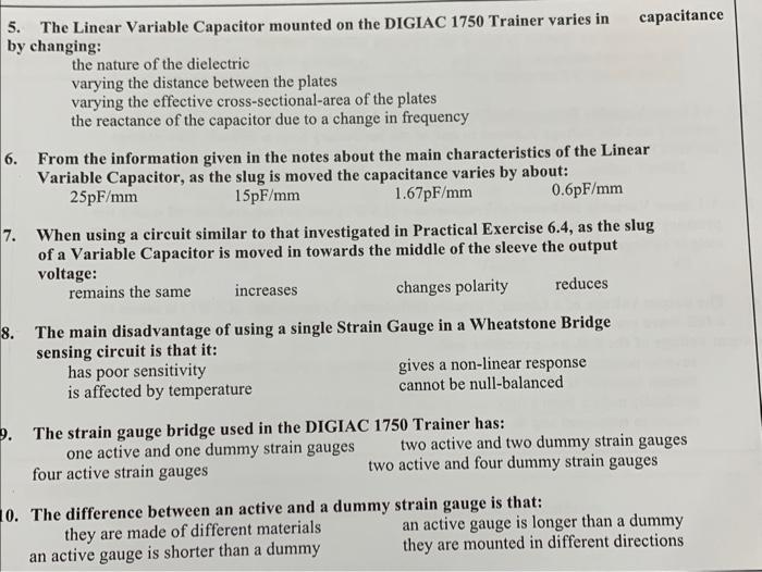 Solved A Linear Variable Differential Transformer (LVDT) has | Chegg.com