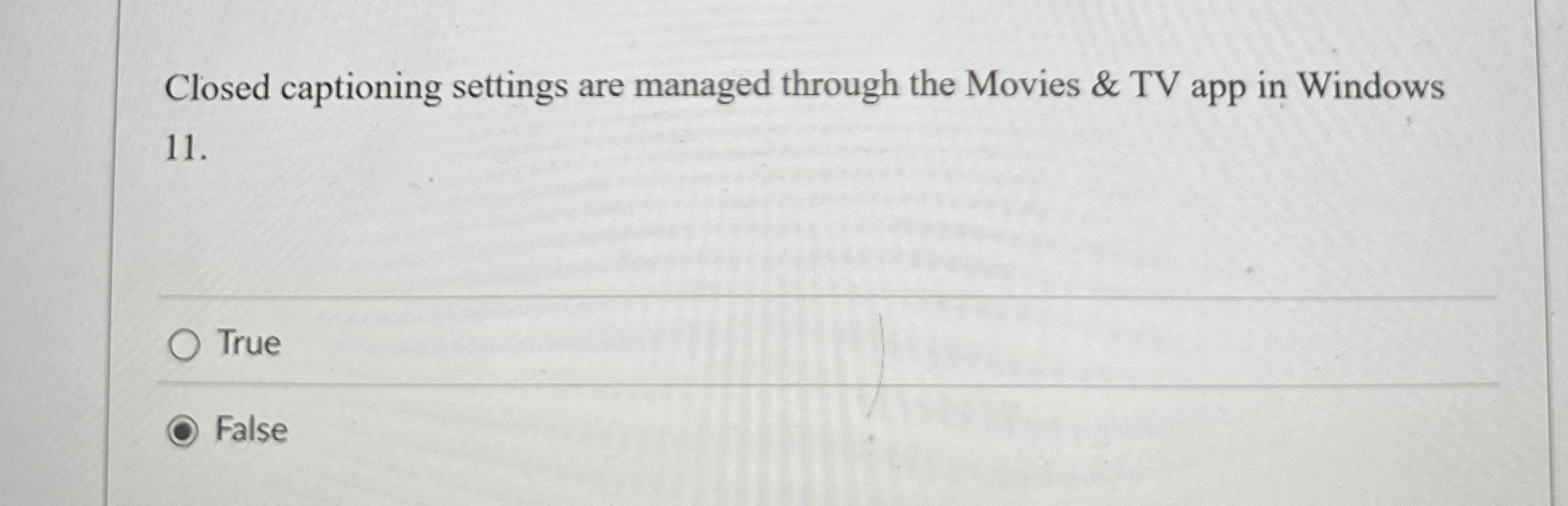 Solved Closed captioning settings are managed through the | Chegg.com
