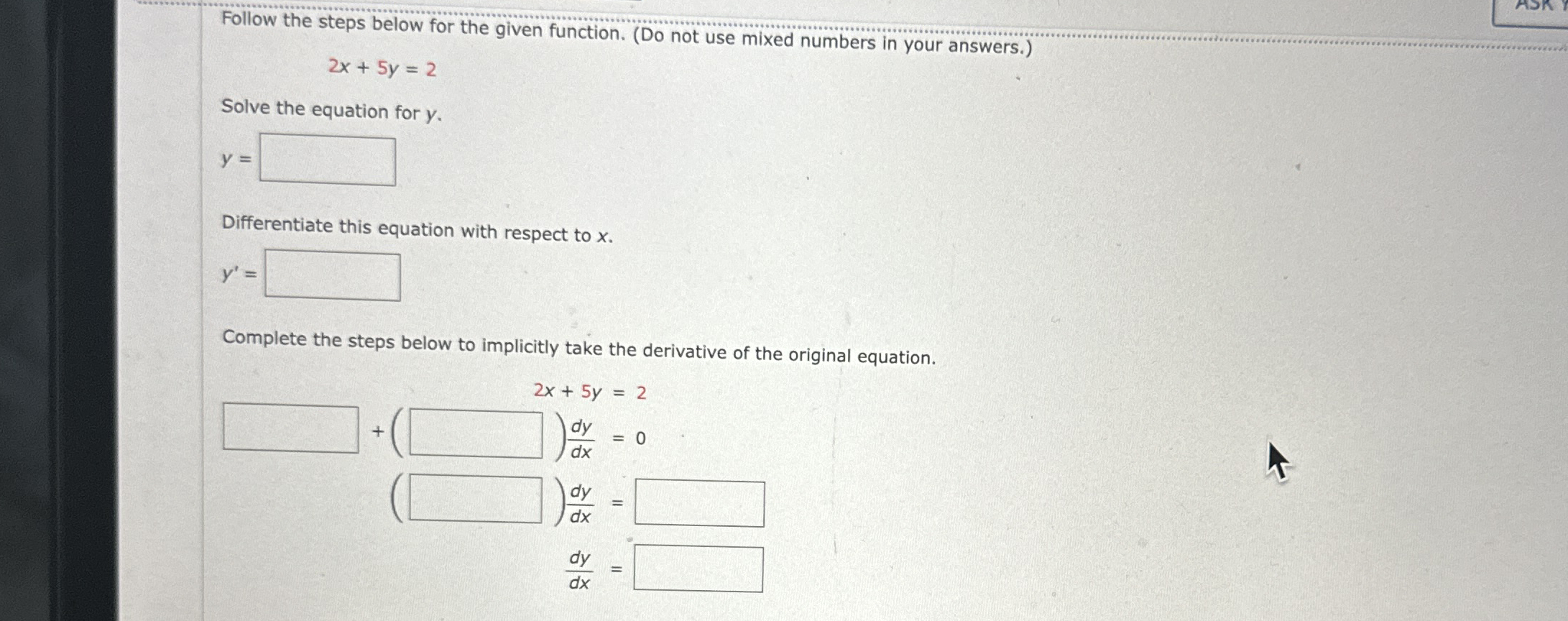 Solved Steps for Follow the steps below for the given | Chegg.com