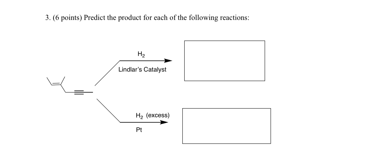 Solved (6 ﻿points) ﻿Predict the product for each of the | Chegg.com