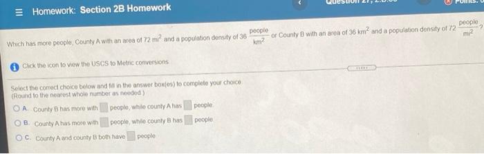 Solved 16, Homework: Section 2B Homework 2 Which has more | Chegg.com