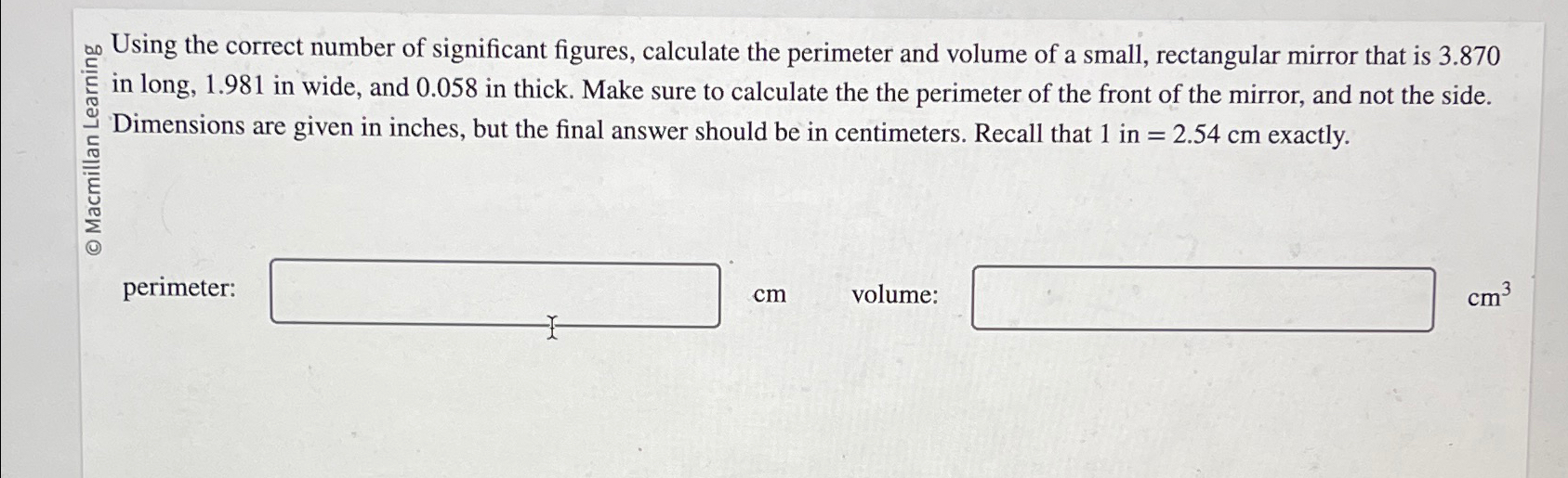 Solved 6o Using the correct number of significant figures, | Chegg.com