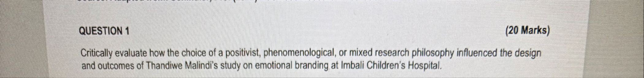 Solved QUESTION 1(20 ﻿Marks)Critically evaluate how the | Chegg.com