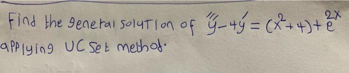 Solved applying UC set methof. | Chegg.com