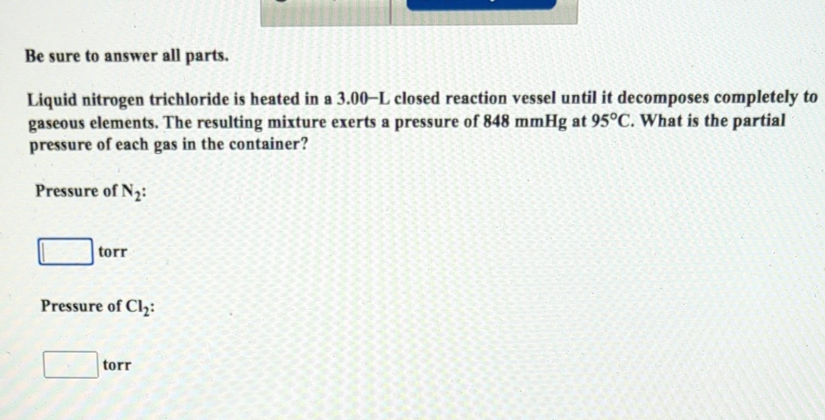 Solved Be sure to answer all parts. Liquid nitrogen | Chegg.com