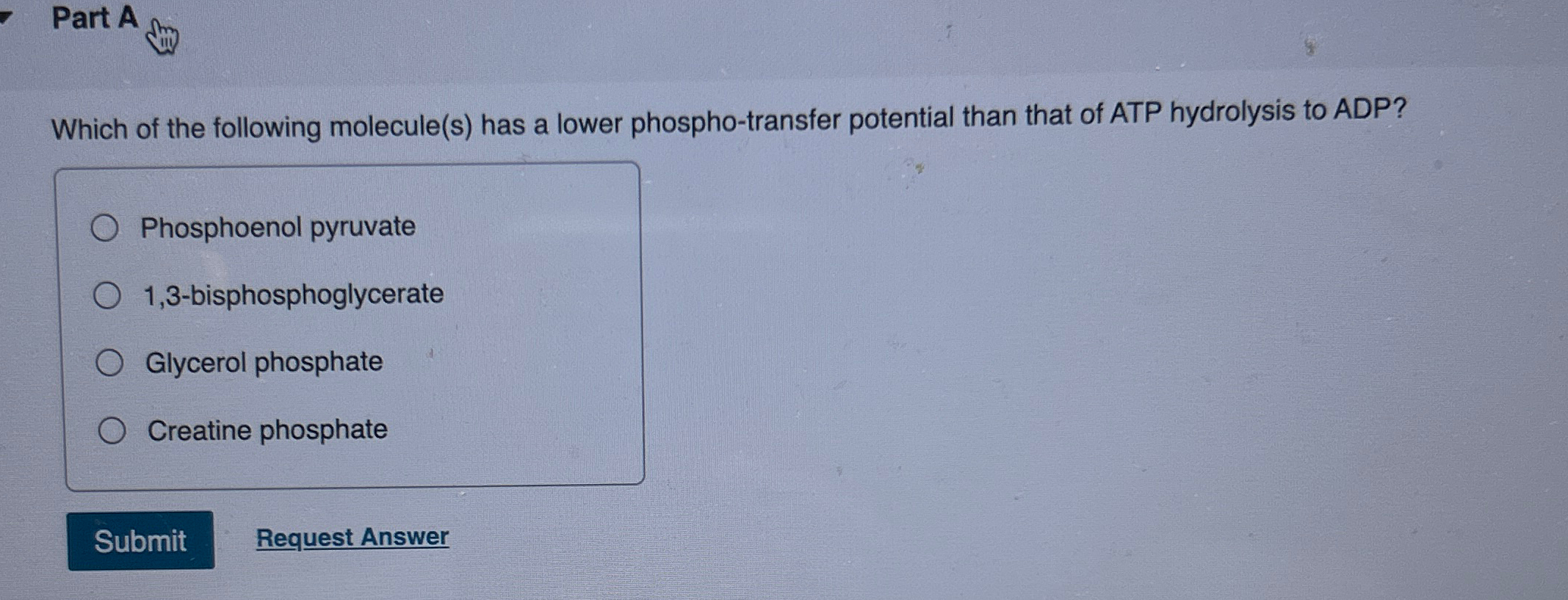 Solved Part AWhich of the following molecule(s) ﻿has a lower | Chegg.com