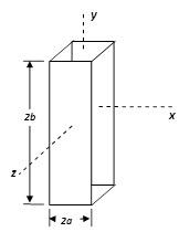 Solved A solid uniform rectangular parallelepiped with mass | Chegg.com
