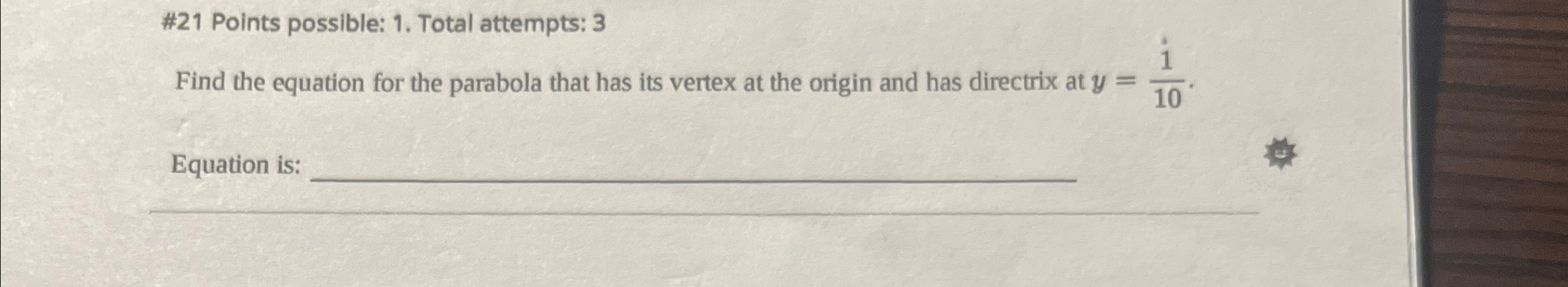 Solved #21 ﻿Points possible: 1. ﻿Total attempts: 3Find the | Chegg.com