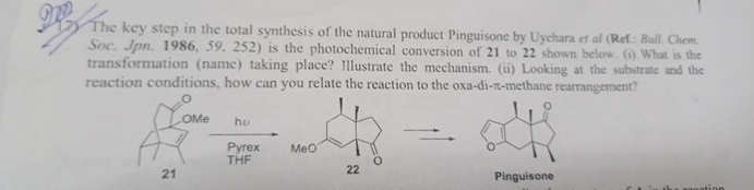Solved How to solve The key step in the total synthesis of | Chegg.com