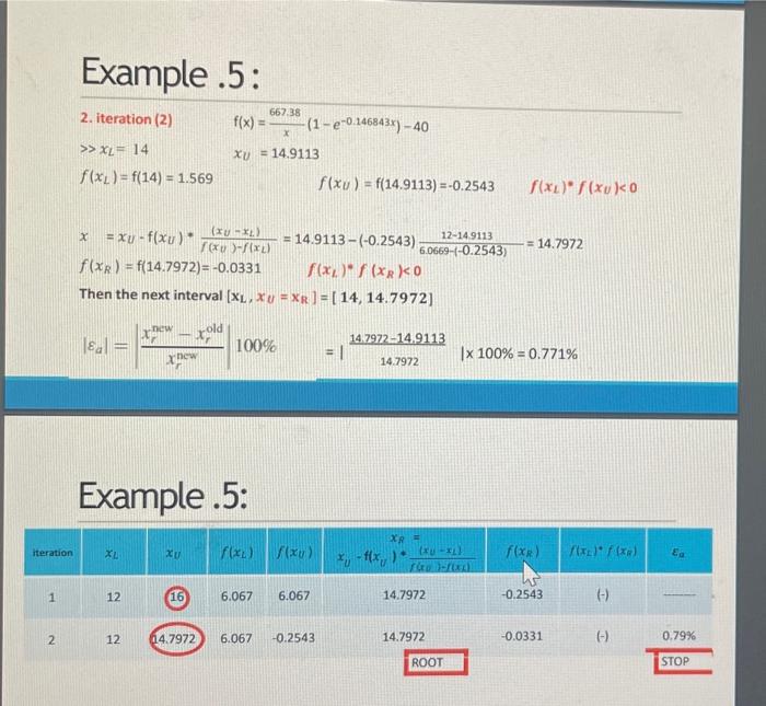 Solved Example .5: writ MATLAB code using for loop to find | Chegg.com
