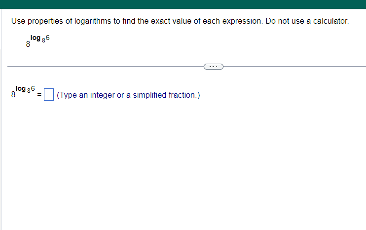 Solved Use properties of logarithms to find the exact value | Chegg.com