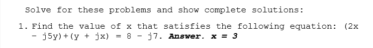 Solved Solve for these problems and show complete | Chegg.com