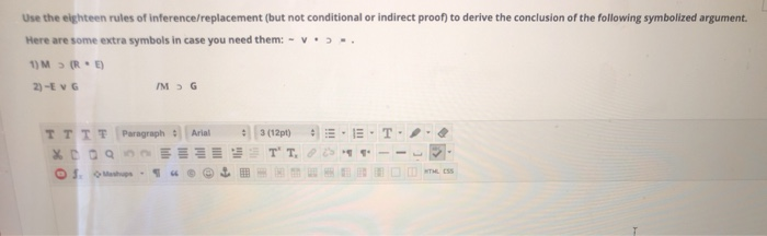 Solved Use the eighteen rules of inference/replacement (but | Chegg.com