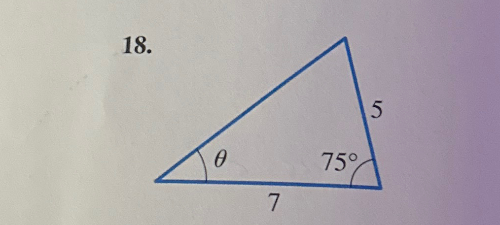 Solved find the angle labeled theta | Chegg.com