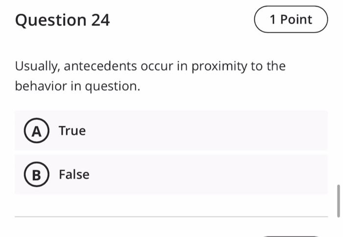Solved Question 24 Usually, antecedents occur in proximity | Chegg.com