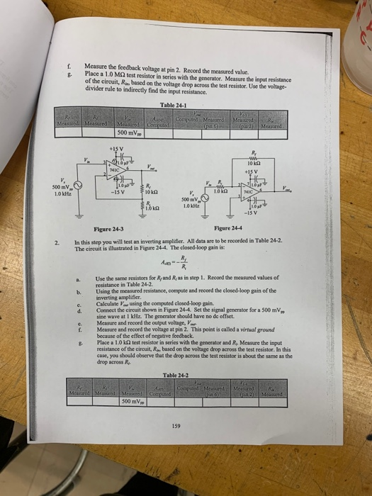 Solved Class 24 L4 Linear Op-Amp Circuits Lin Reading: | Chegg.com