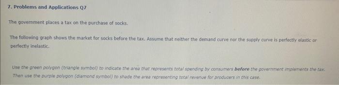 7. Problems and Applications Q7 The government places | Chegg.com