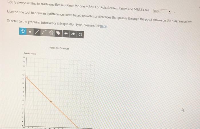 Solved Rob is always willing to trade one Reese's Piece for | Chegg.com