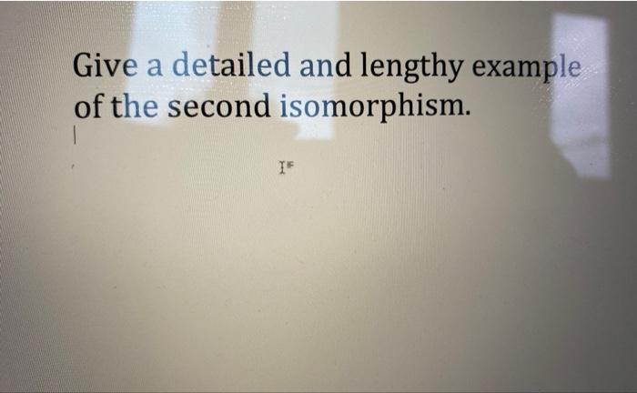 Solved Give a detailed and lengthy example of the second | Chegg.com