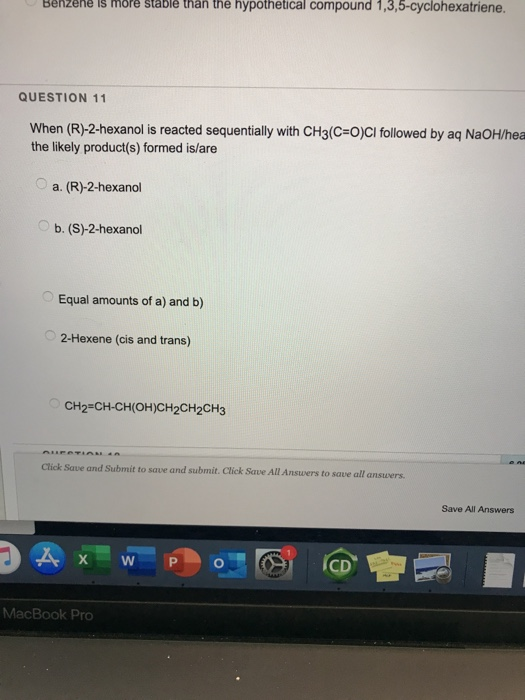 Solved Benzene is more stable than the hypothetical compound | Chegg.com