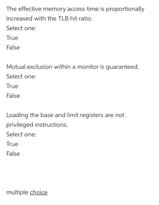 Solved The effective memory access time is proportionally | Chegg.com