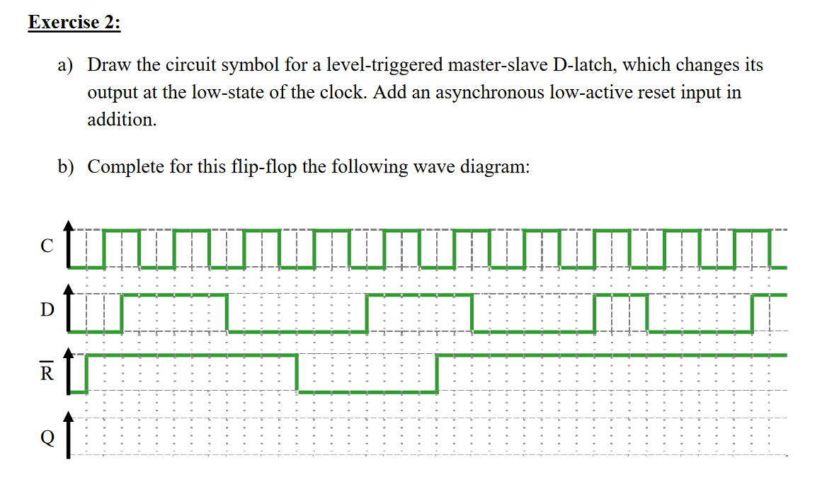 Solved a) ﻿Draw the circuit symbol for a level-triggered | Chegg.com