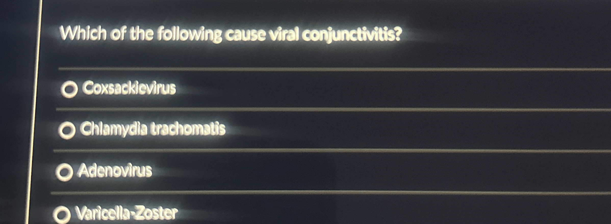 Solved Which of the following cause viral | Chegg.com