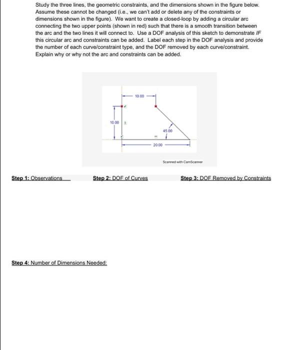 Solved Study the three lines, the geometric constraints, and | Chegg.com