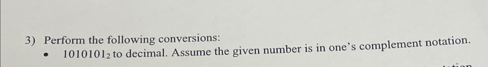 Solved Perform the following conversions:10101012 ﻿to | Chegg.com