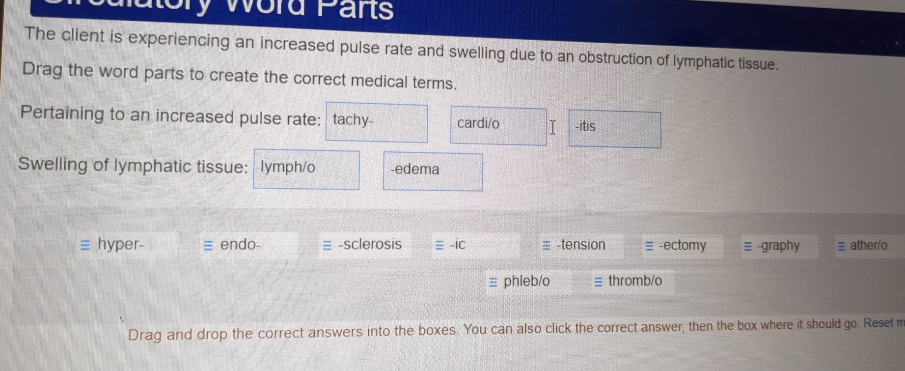 Solved The client is experiencing an increased pulse rate | Chegg.com