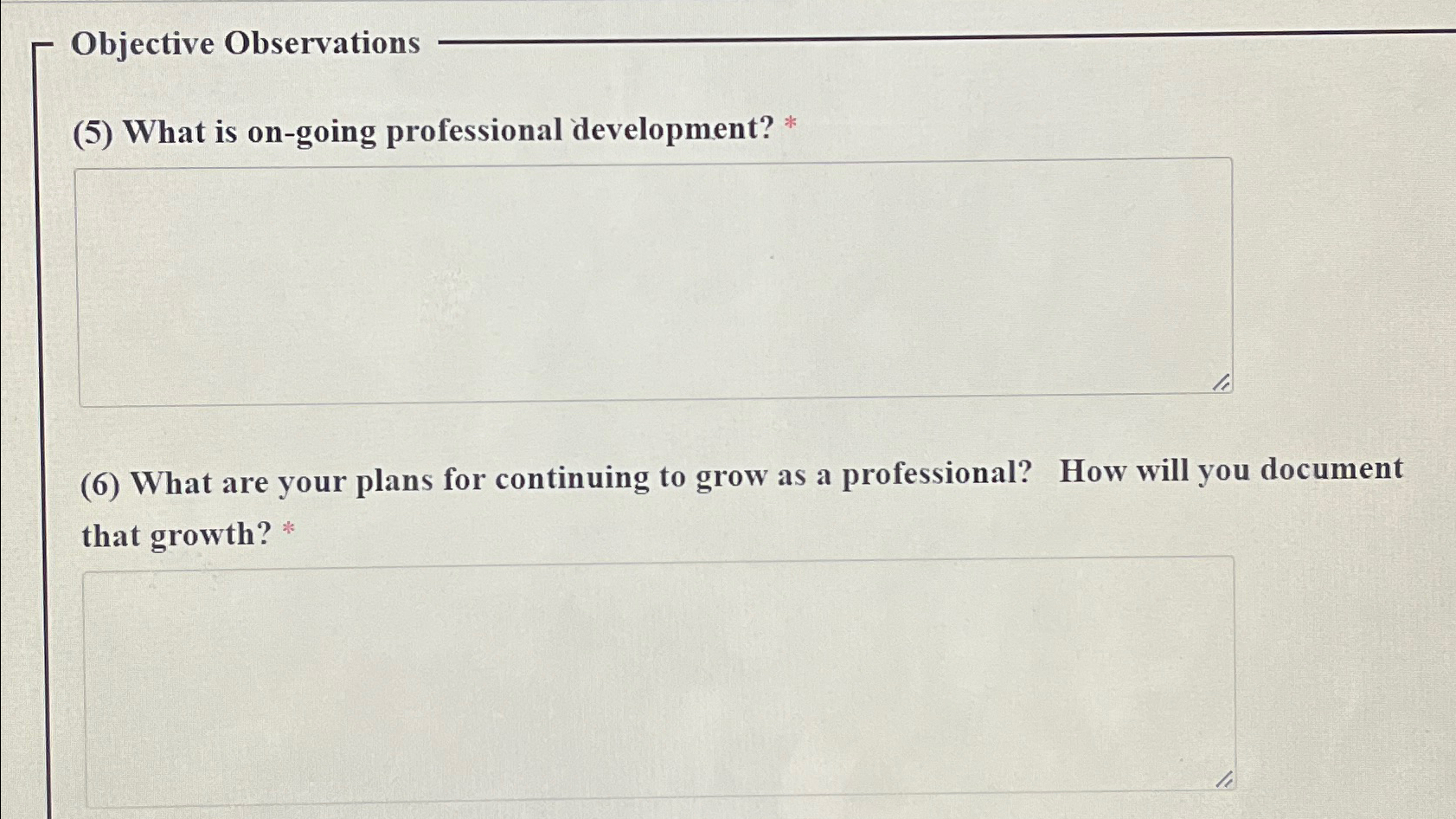 Solved Objective Observations(5) ﻿What is on-going | Chegg.com