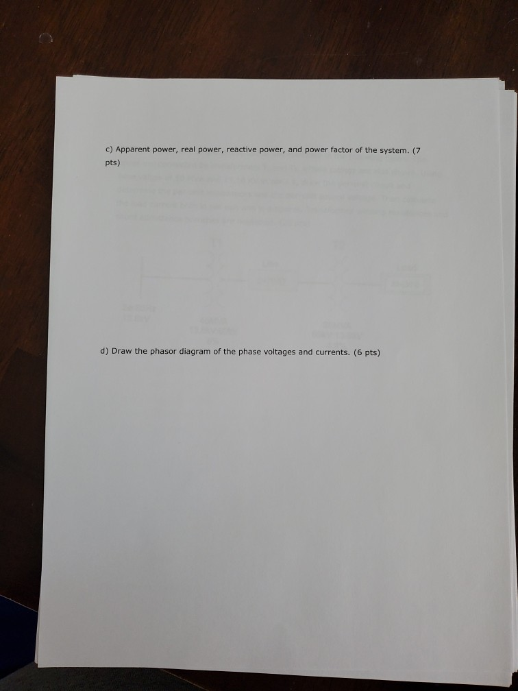 Solved 2. A balanced three phase Y connected load is | Chegg.com