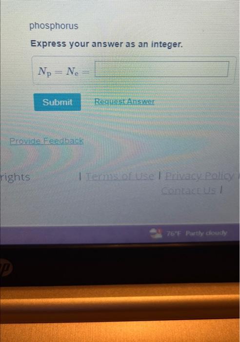 Solved phosphorus Express your answer as an integer. rights | Chegg.com