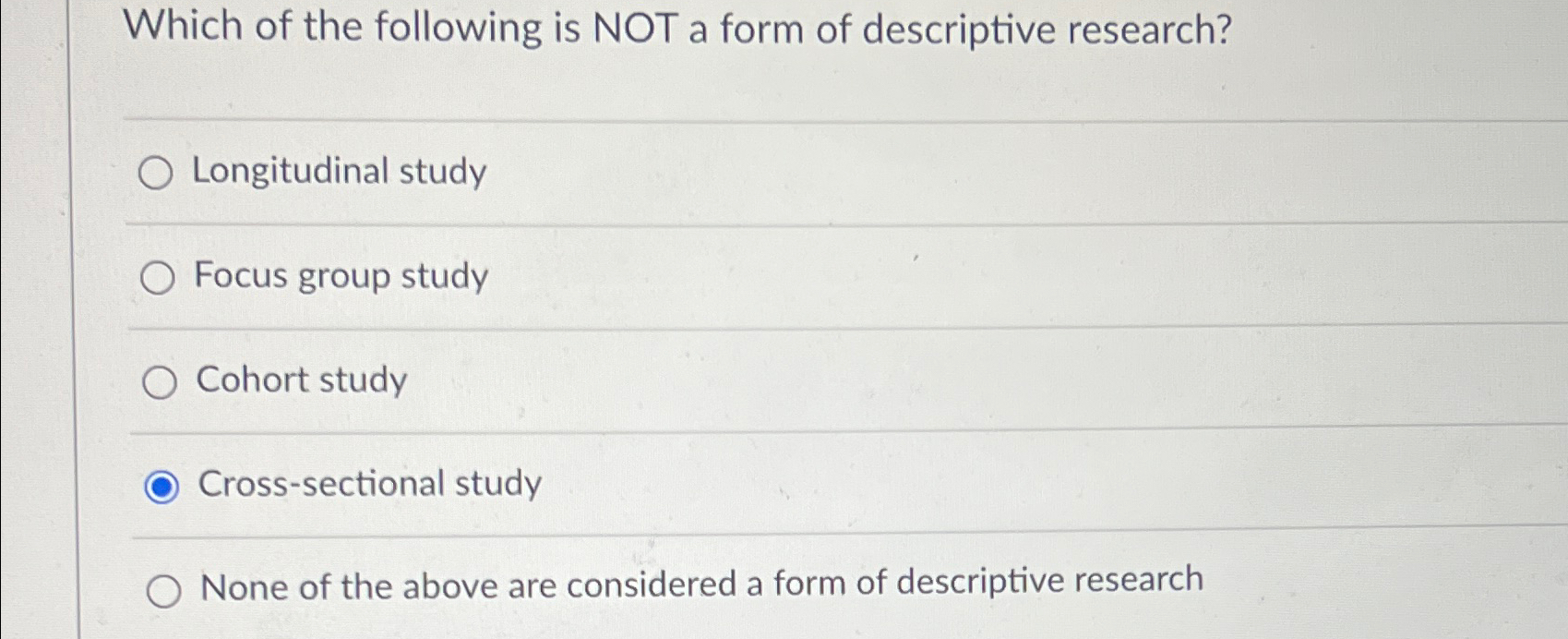 Solved Which of the following is NOT a form of descriptive | Chegg.com
