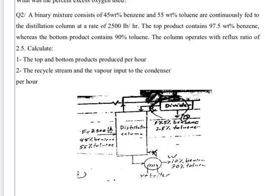 Solved WAL Q2/ A binary mixture consists of 45wt% benzene | Chegg.com